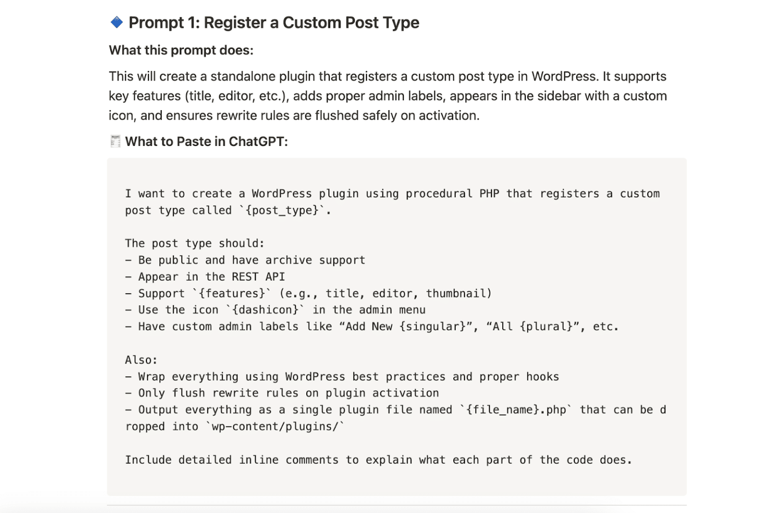 150+ AI Prompts for WordPress Devs [Get the Free PDF]