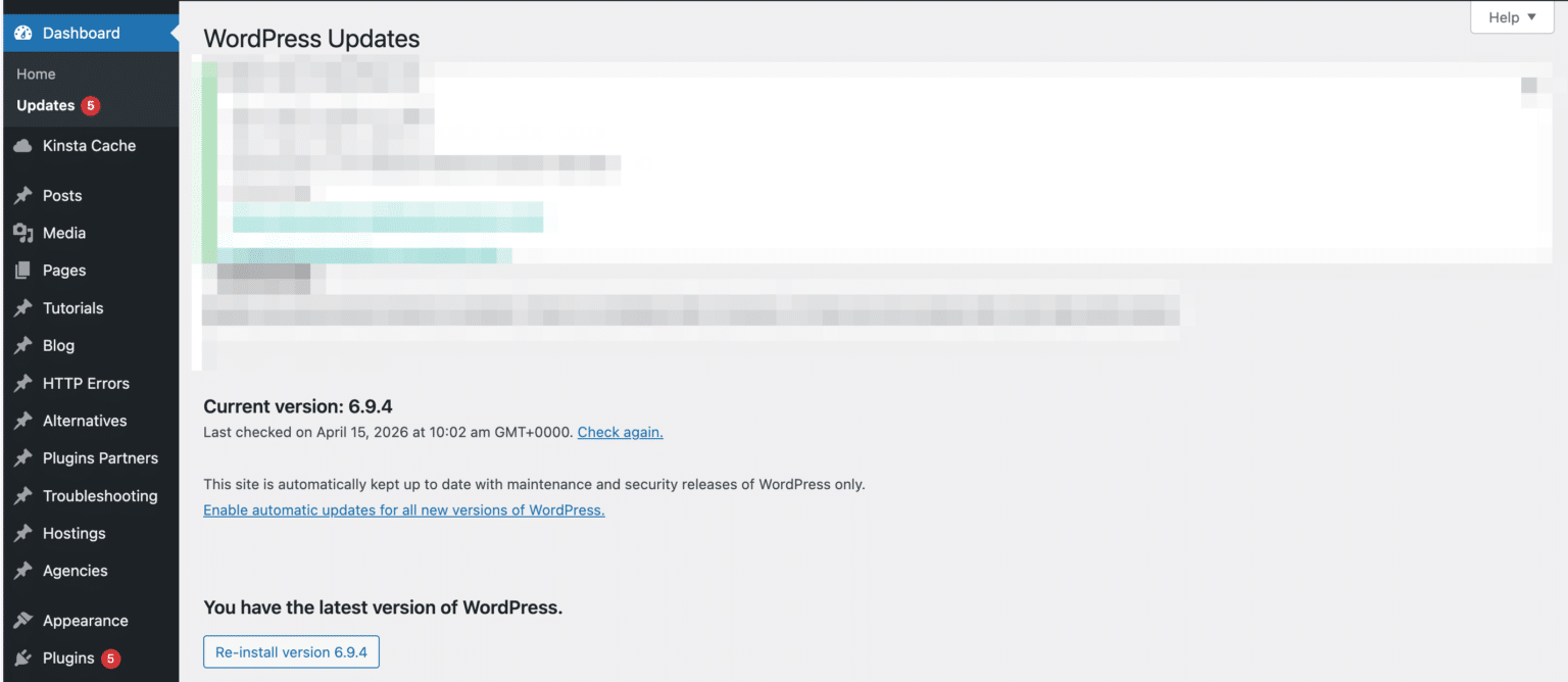 How to Update WordPress Core: Step by Step Guide